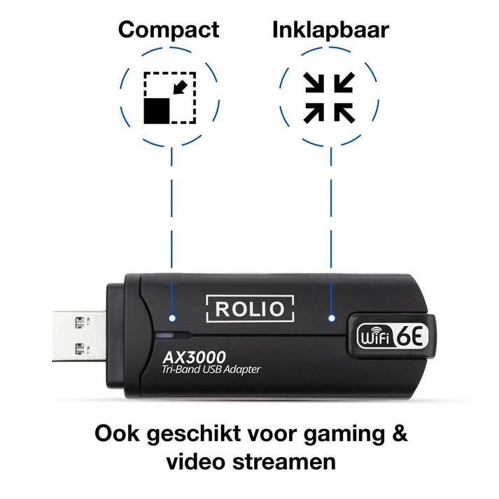 Rolio WiFi Adapter 3000Mbps